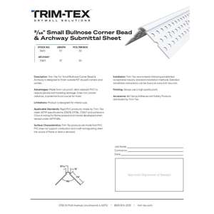 ³⁄₁₆” Small Bullnose Corner Bead | Trim-Tex